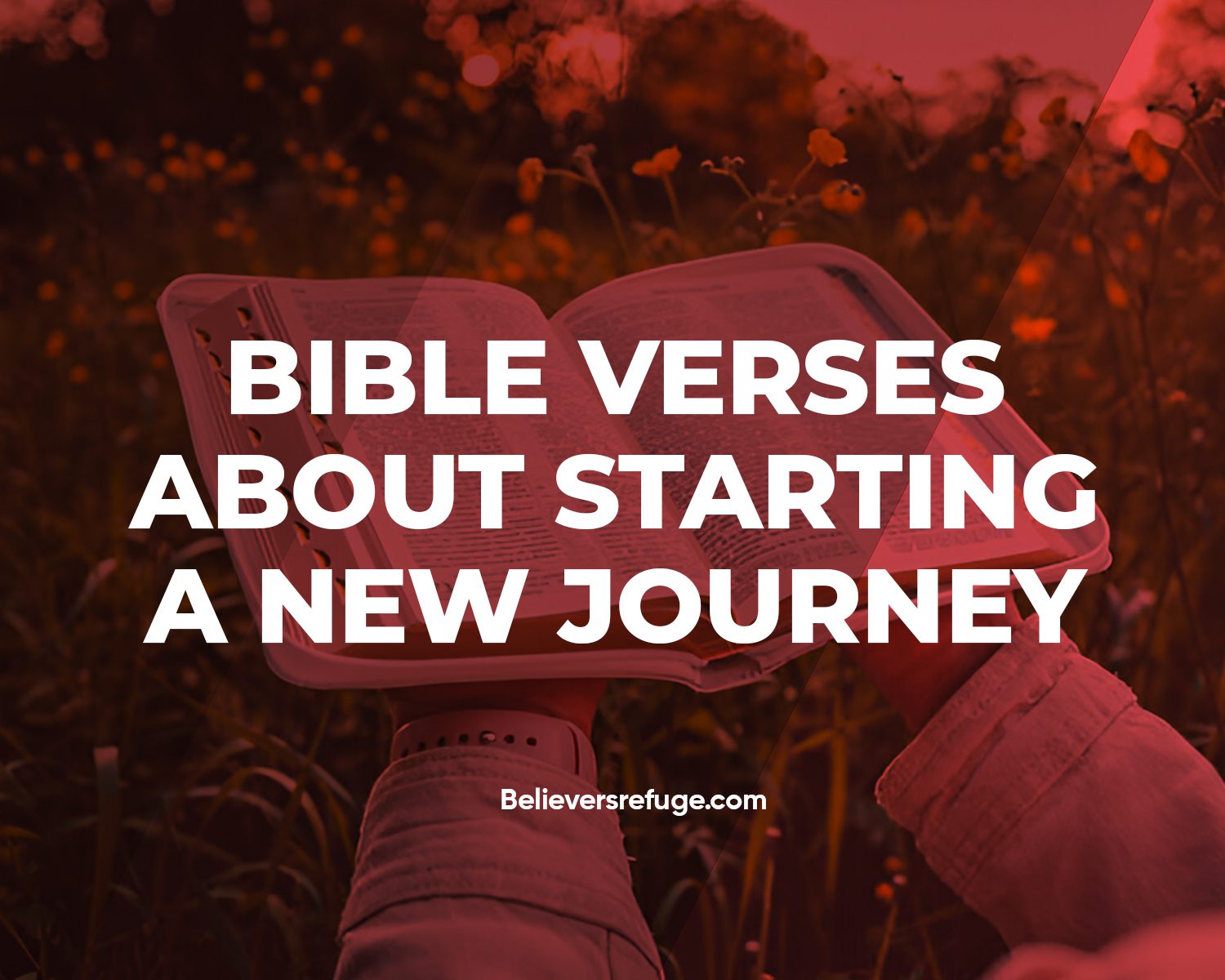 35 Bible Verses About Starting a New Journey - Believers Refuge