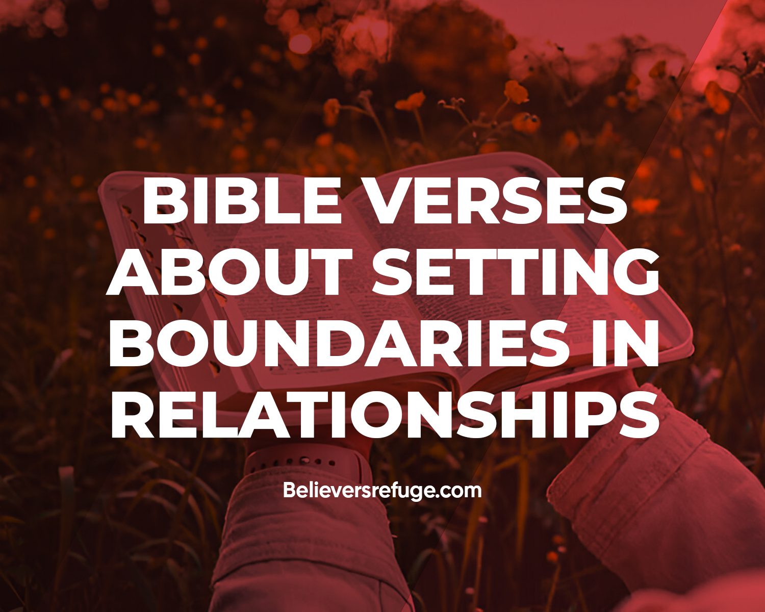 35 Bible Verses About Setting Boundaries in Relationships - Believers ...