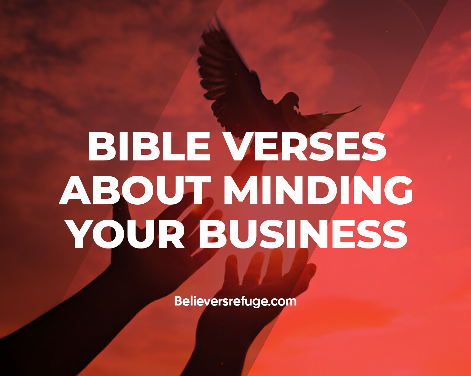 32 Bible Verses About Minding Your Business - Believers Refuge